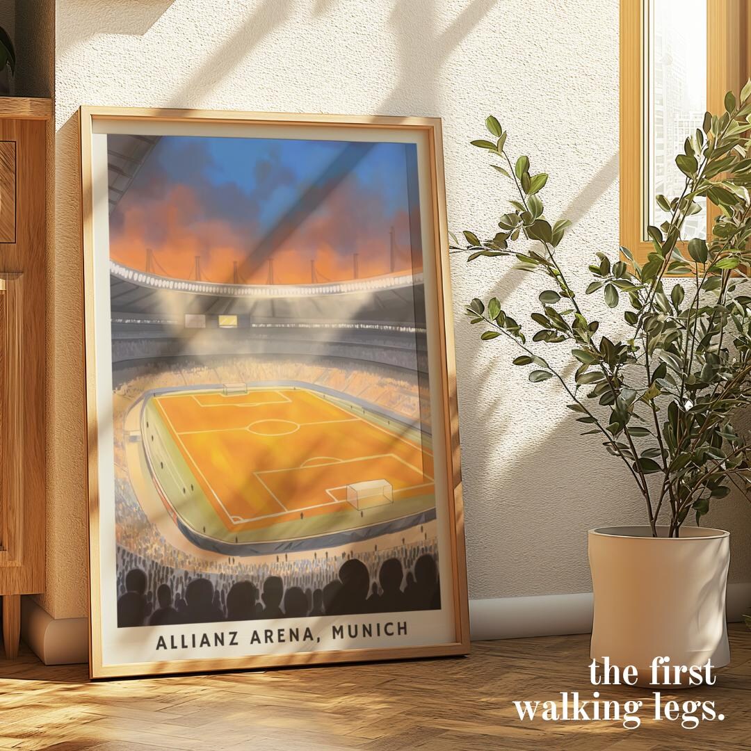 Allianz Arena Munich Poster: German Soccer Stadium Wall Art - Etsy