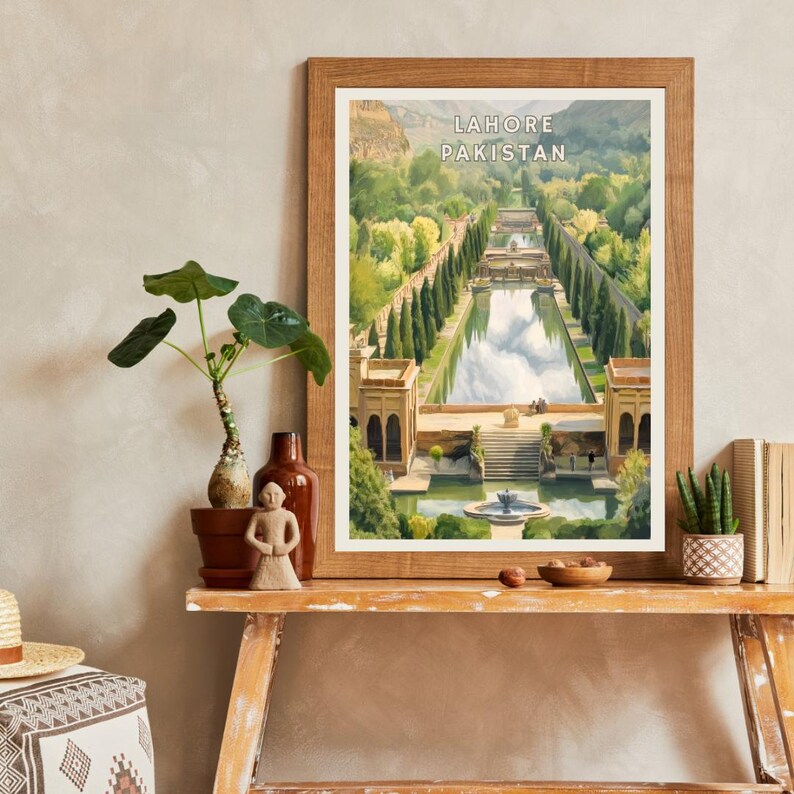 Lahore Pakistan Poster: Shalimar Garden Art Print - Etsy