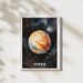 Venus Planet Space Poster, Astronomy, Art Print, Travel, Wall Decor ...