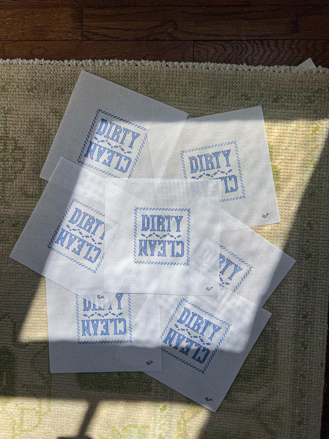 Dirty / Clean Sign Needlepoint Canvas - Etsy