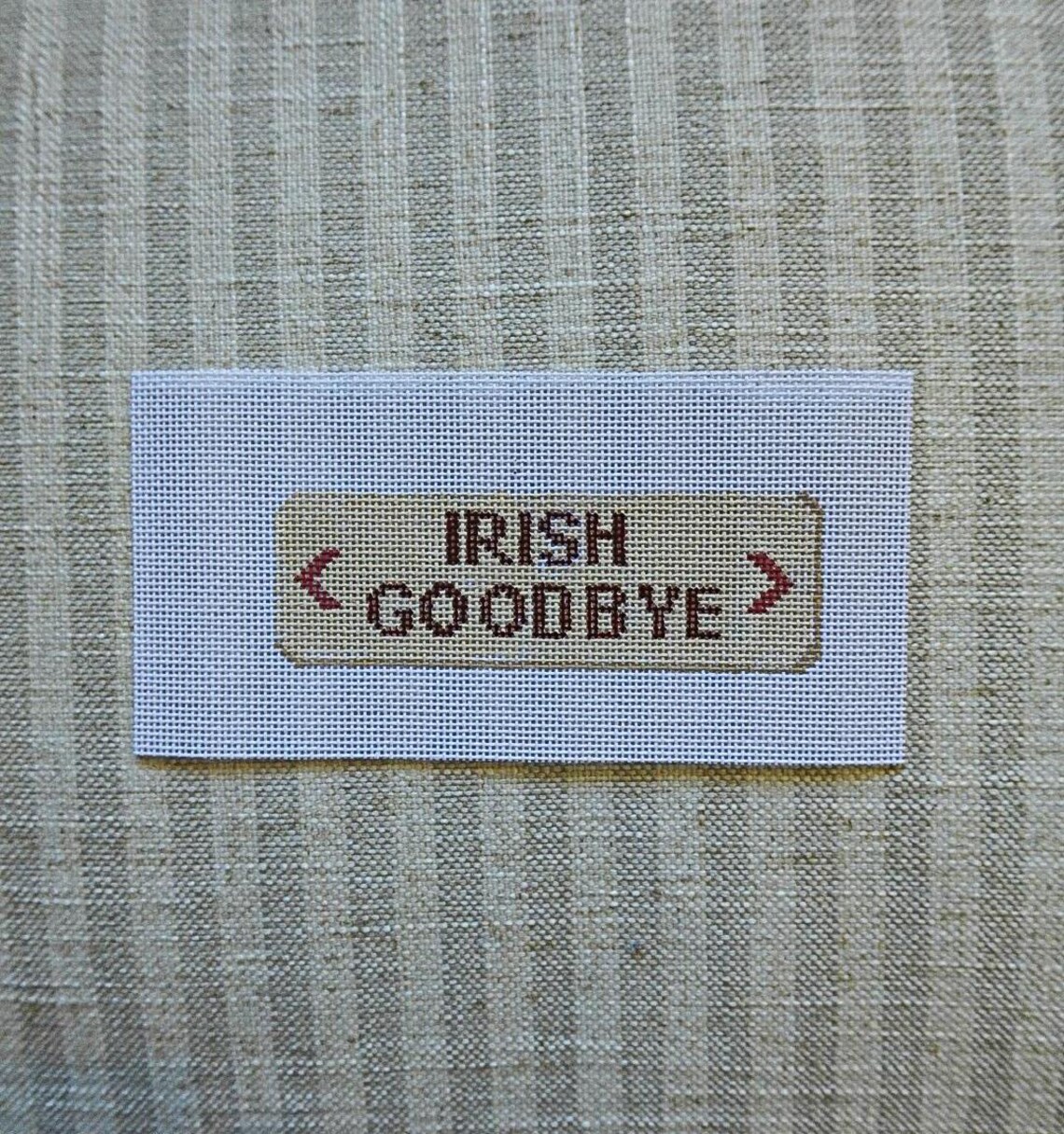 Irish Goodbye Exit Sign Needlepoint Canvas - Etsy