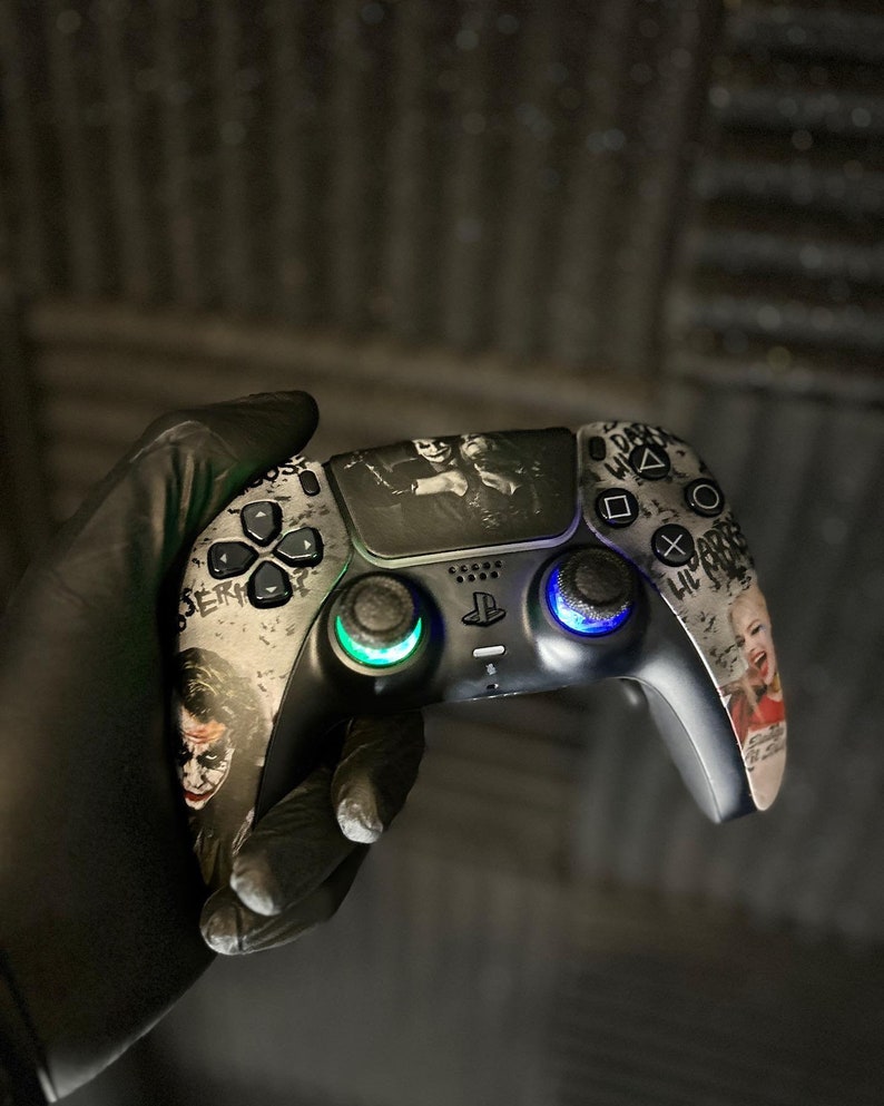 Joker & Harley Custom Playstation 5 PS5 Dualsense Controller / LED ...