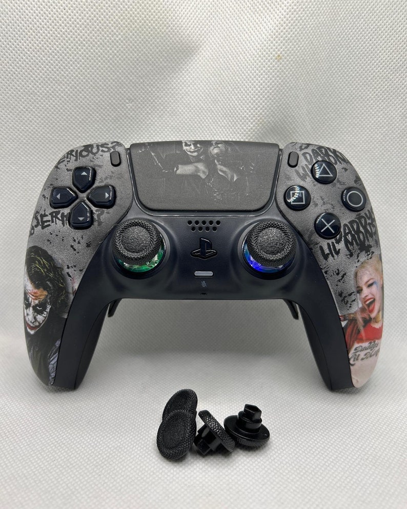 Joker & Harley Custom Playstation 5 PS5 Dualsense Controller / LED ...