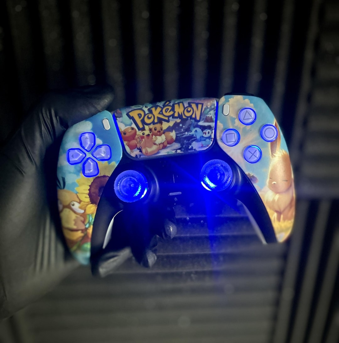 Anime Pokemon Custom Playstation 5 PS5 Dualsense Controller / LED - Etsy