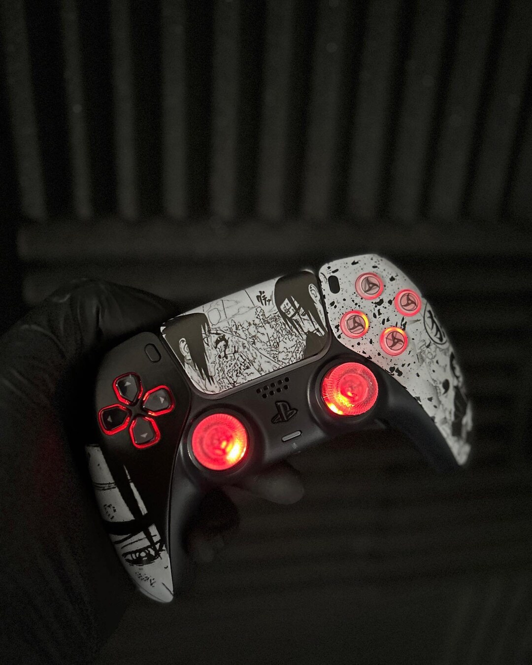 Anime Sasuke&itachi Custom Playstation 5 PS5 Dualsense Controller / LED ...