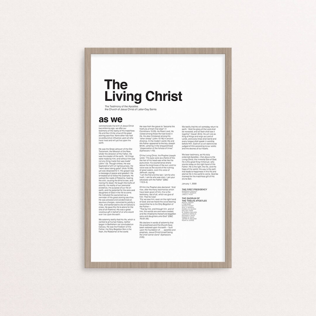 The Living Christ Printable ONLY 5 Sizes! - Etsy