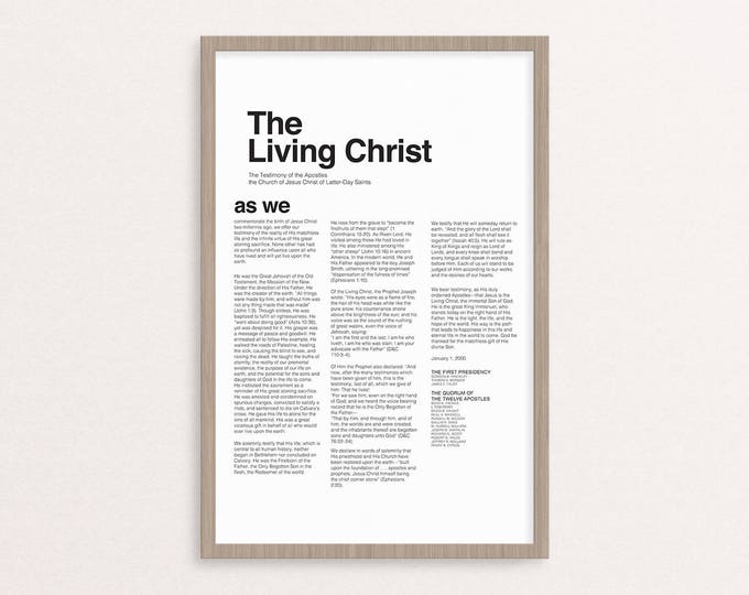 The Living Christ Printable ONLY 5 Sizes! - Etsy