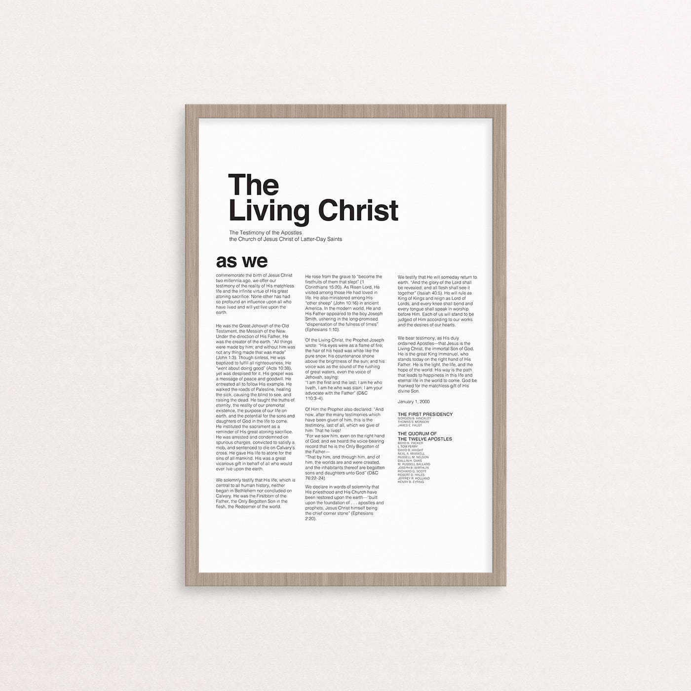 The Living Christ Printable ONLY 5 Sizes - Etsy