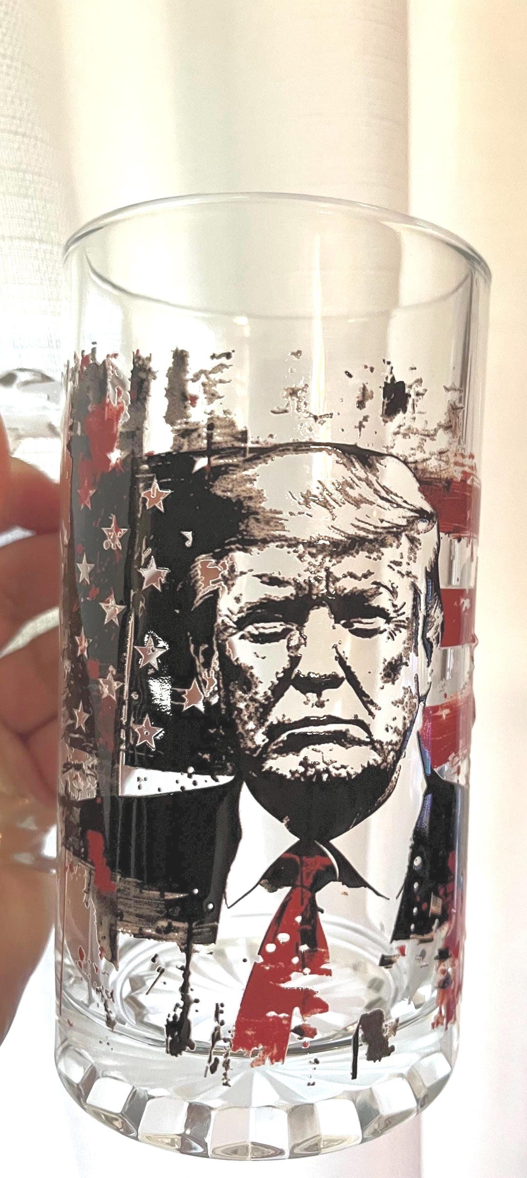 Awesome President Trump Tall Glass 16 Ounce Mug - Etsy