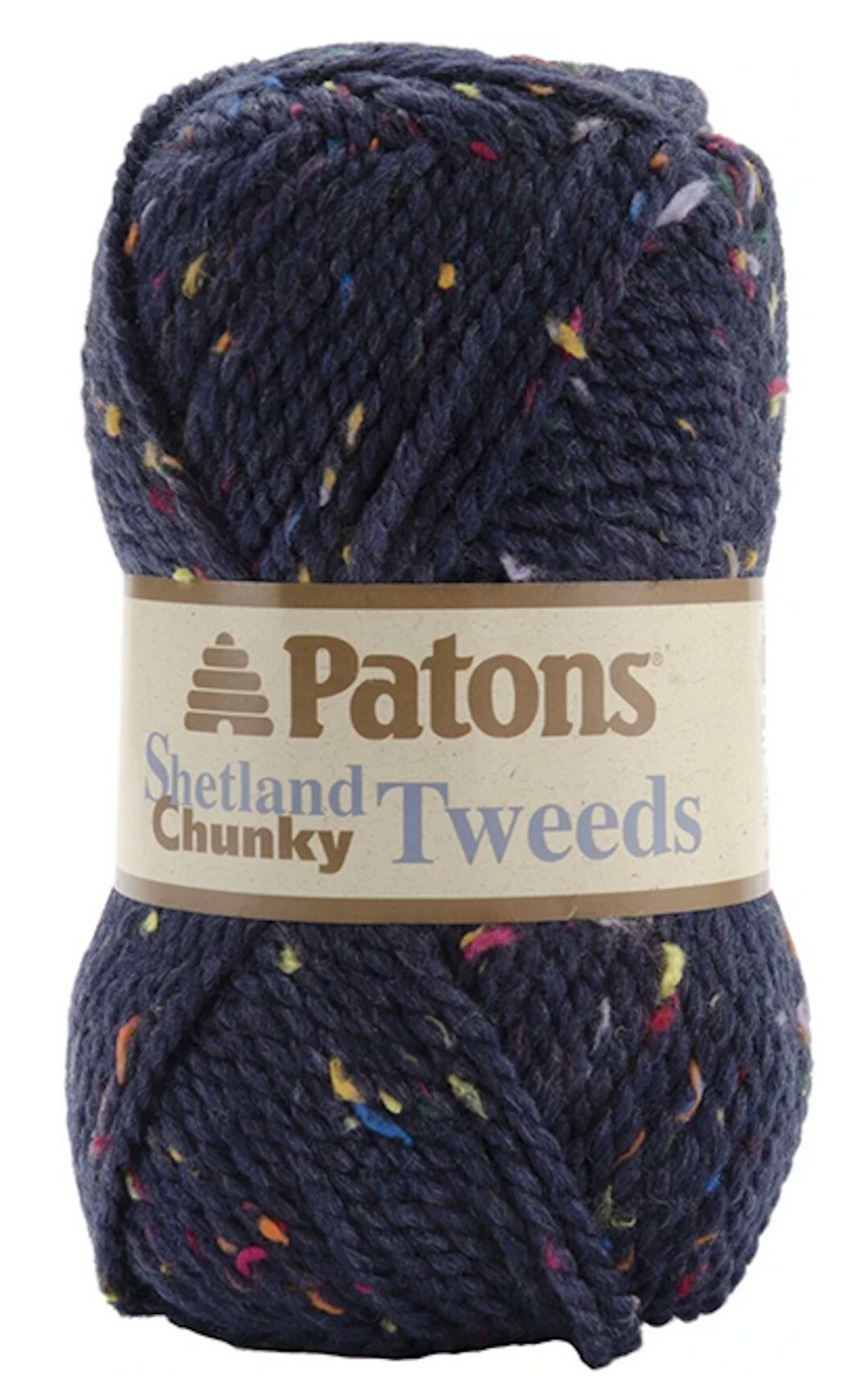 Patons Shetland Chunky Tweed Medium Blue Wool Blend Knitting & Crochet ...