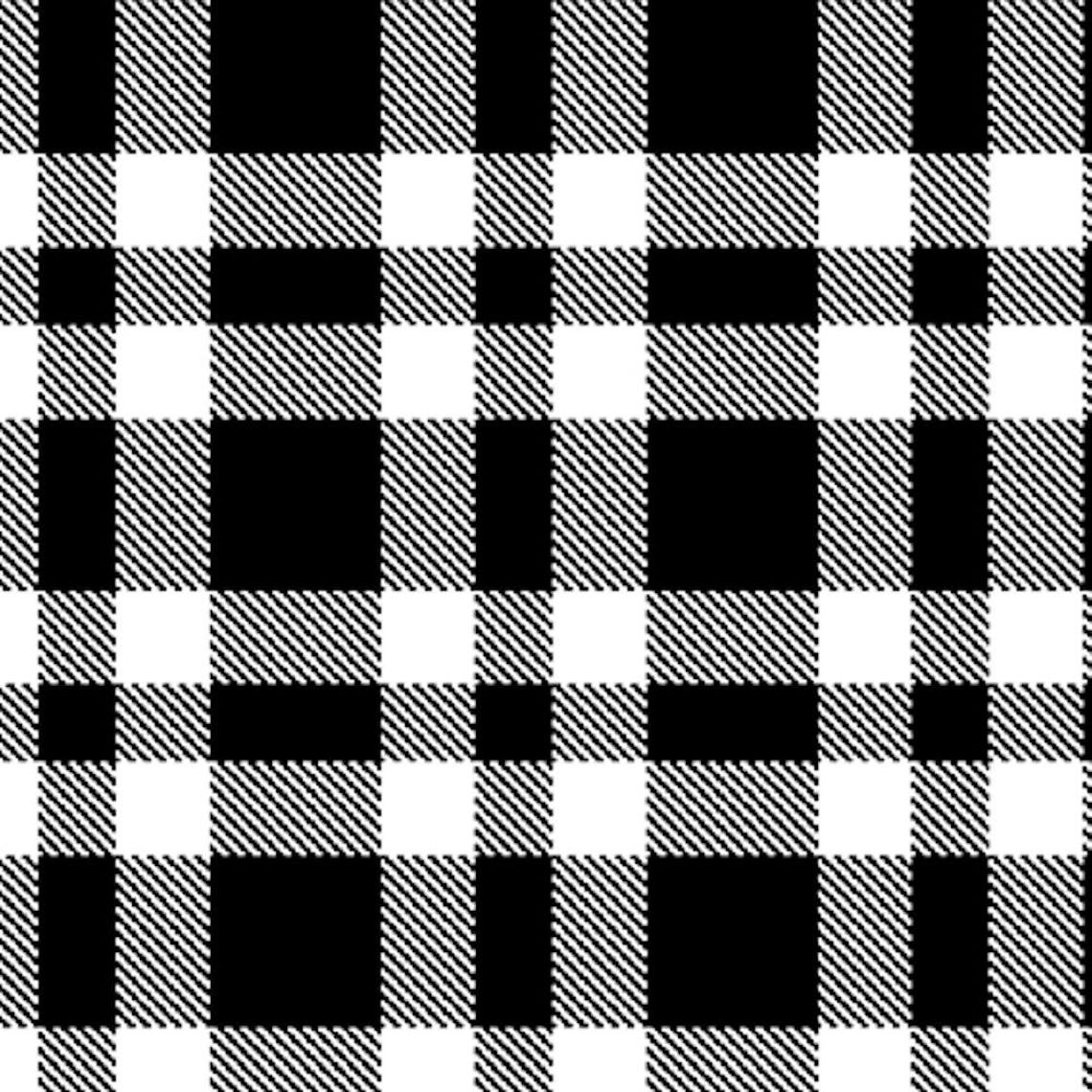 Blank Quilting Plaid Essentials Buffalo Check Black Cotton Fabric by ...