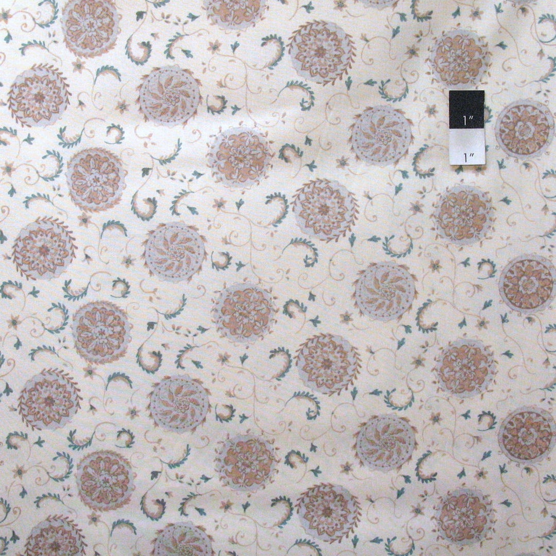 Dena Designs PWDF142 the Painted Garden Dahlia Grey Cotton Fabric by ...