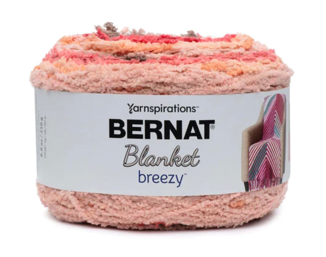 Bernat Blanket Breezy 250g Bed of Roses Knitting & Crochet Yarn - Etsy