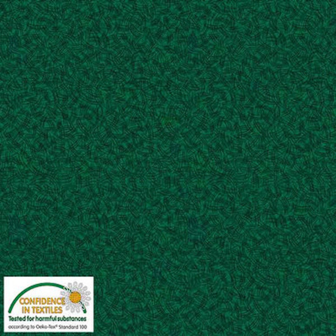 Stof European Colour Harmony Hash Marks Green Cotton Fabric by the Yard ...