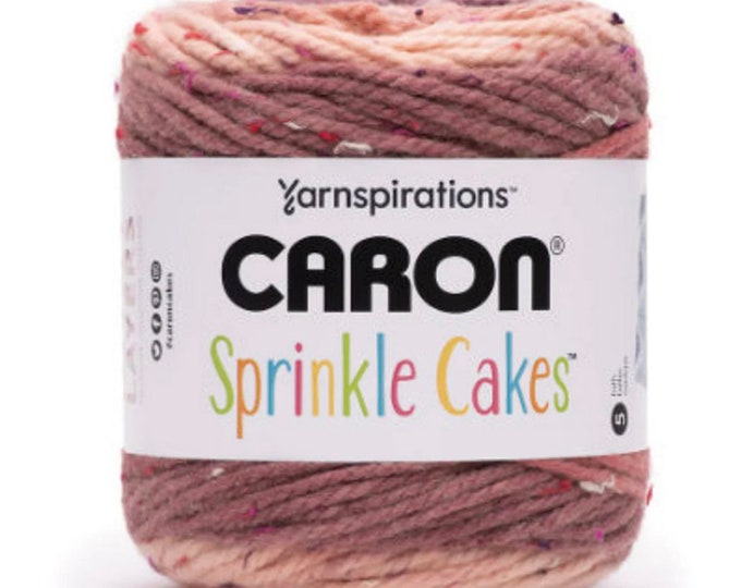 Caron Sprinkle Cakes Raspberry Truffle Knitting & Crochet Yarn - Etsy