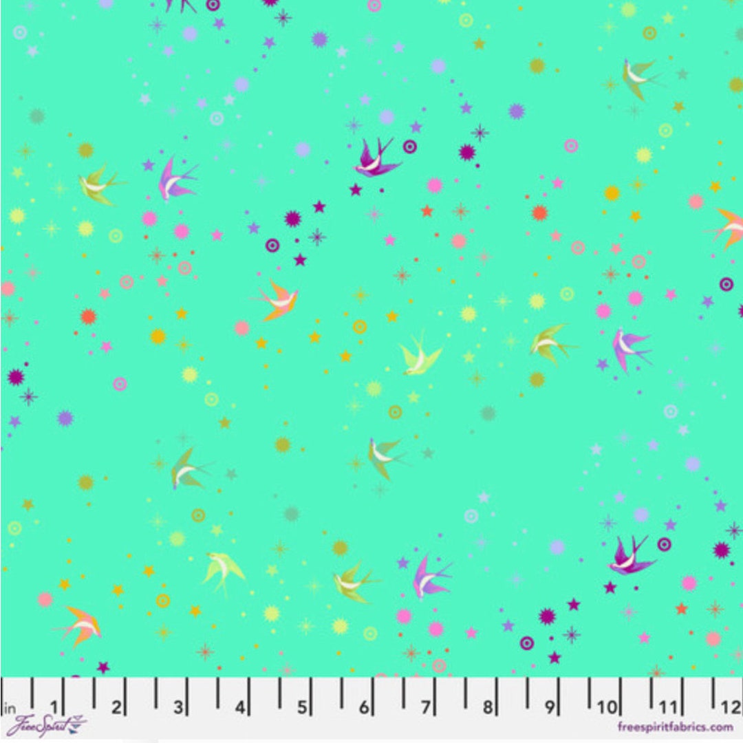 Free Spirit Tula Pink Pinkerville Fairy Dust Frolic Cotton Fabric by ...