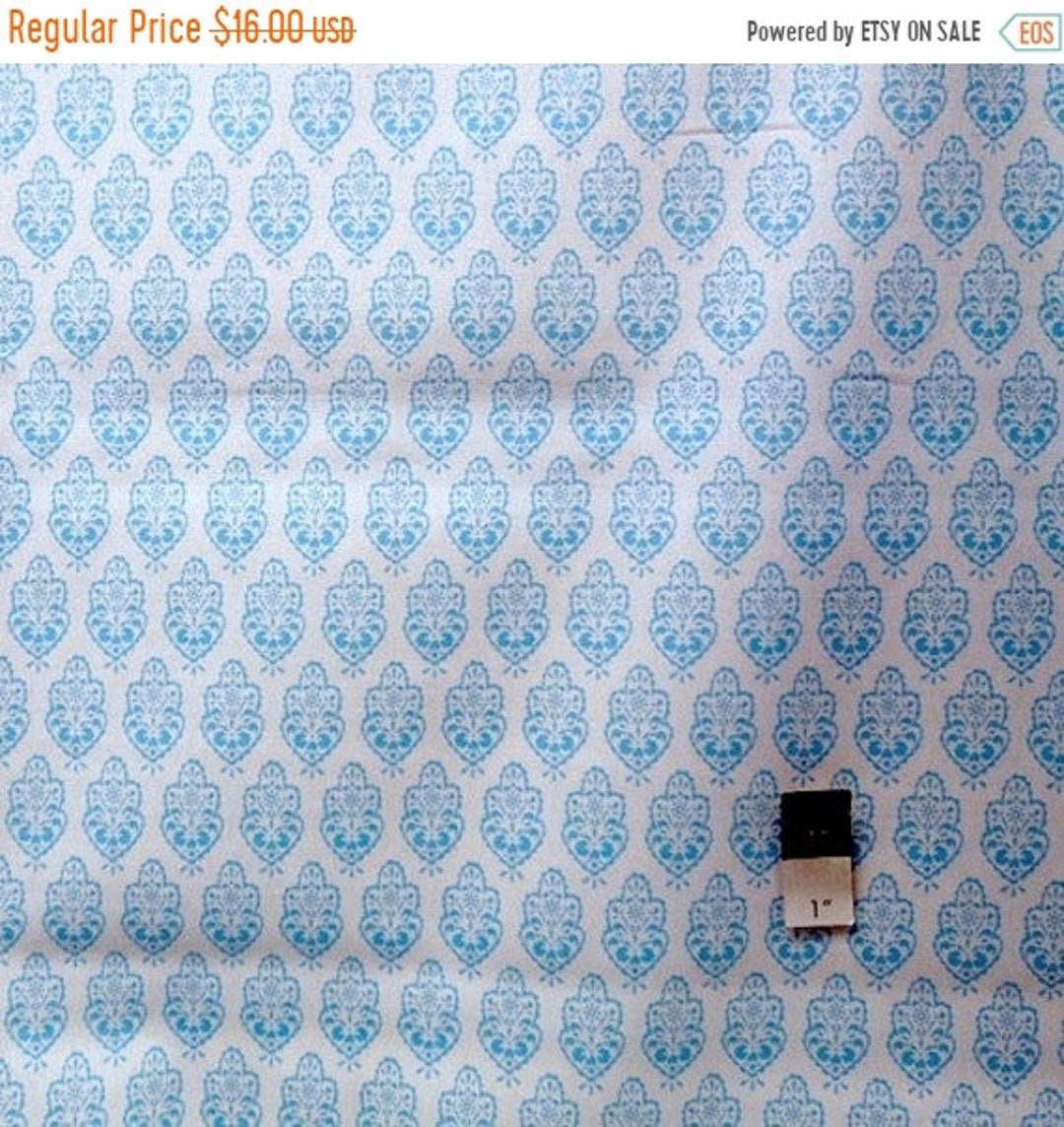 Dena Designs LIDF002 Sunshine Ornament Aqua LINEN Fabric 1 Yd - Etsy