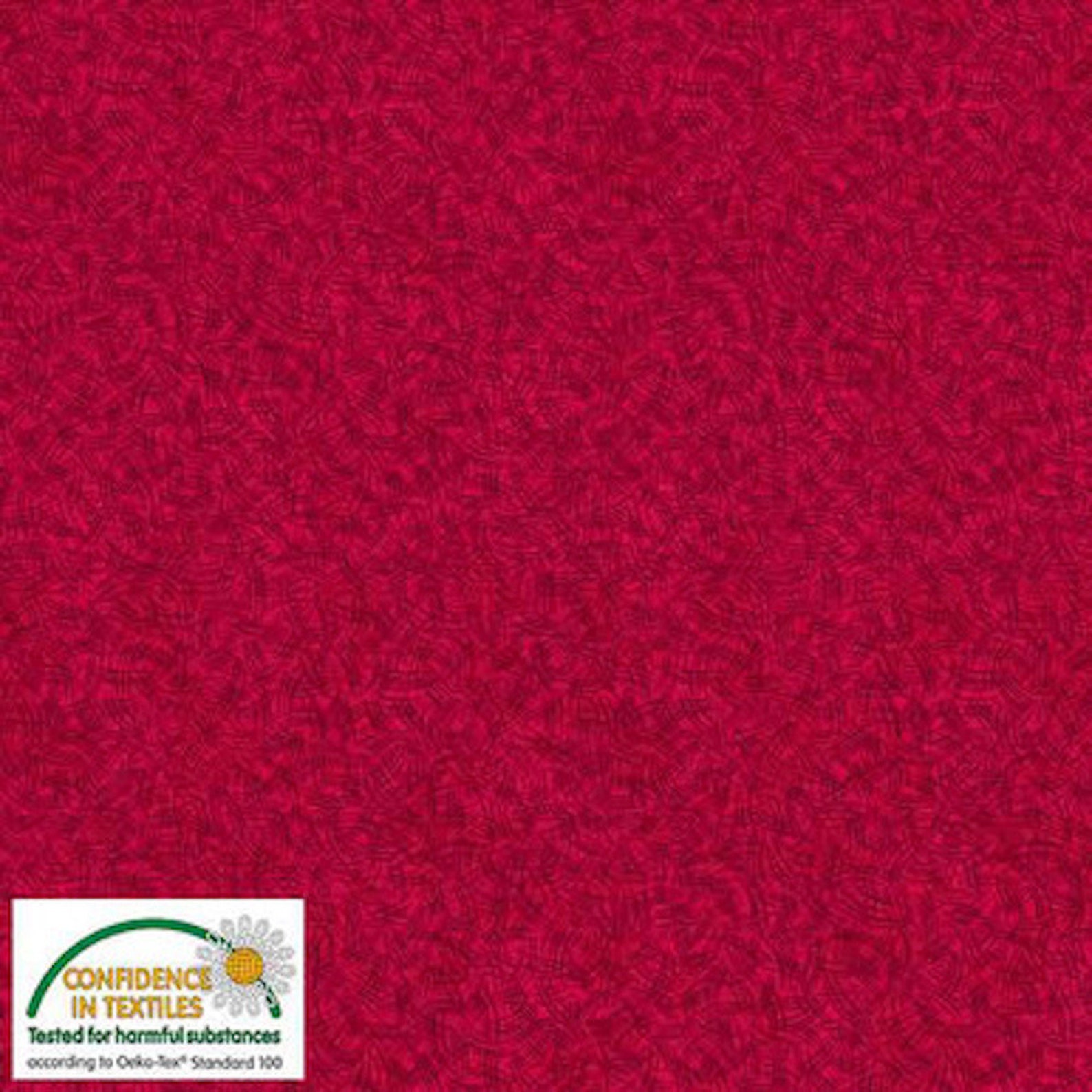 Stof European Colour Harmony Hash Marks Red Cotton Fabric by the Yard ...