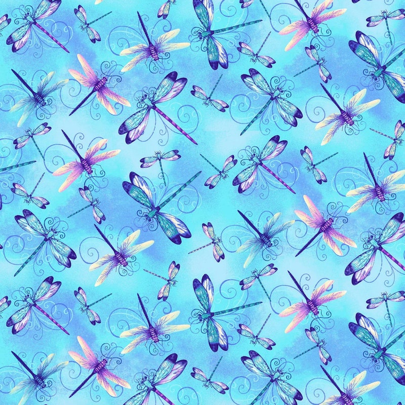 Dragonfly Fabric - Etsy