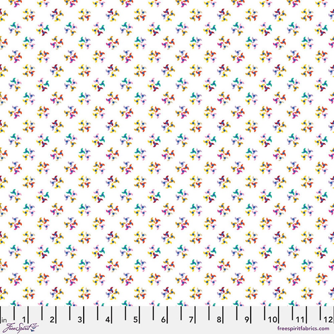 Victoria Findlay Wolfe Next Door Garden Missy White Cotton Fabric by ...