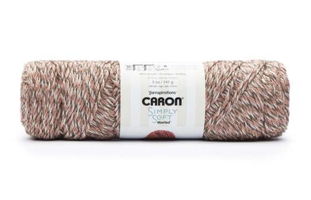 Caron Simply Soft Marled Blush Acrylic Knitting & Crochet Yarn - Etsy