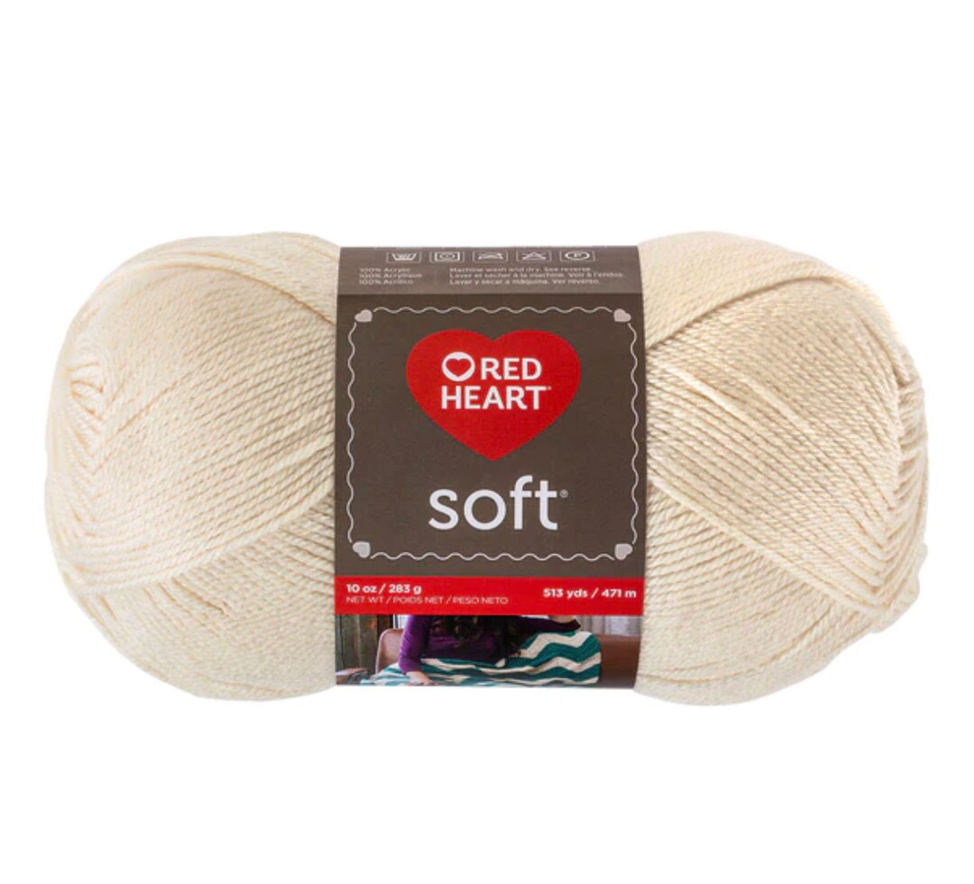 Red Heart Soft off White Acrylic Knitting & Crochet Yarn - Etsy