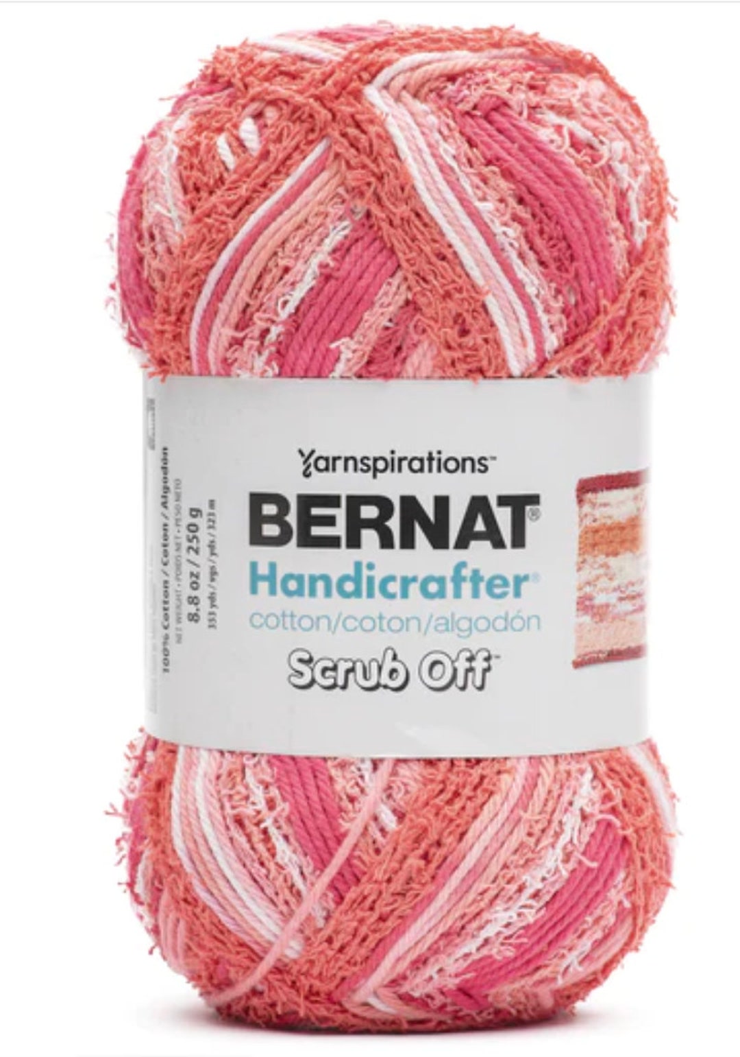 Bernat Handicrafter Scrub off Cotton Energetic Pink Knitting & Crochet ...