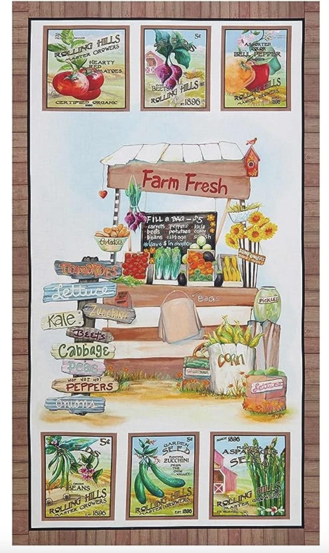 Blank Quilting Blissful Bounty 24" Panel Cotton Fabric by the Panel - Etsy