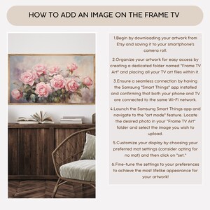 Stunning Pink Roses Frame TV - Romantic Floral Art - Elegant Pink Rose ...