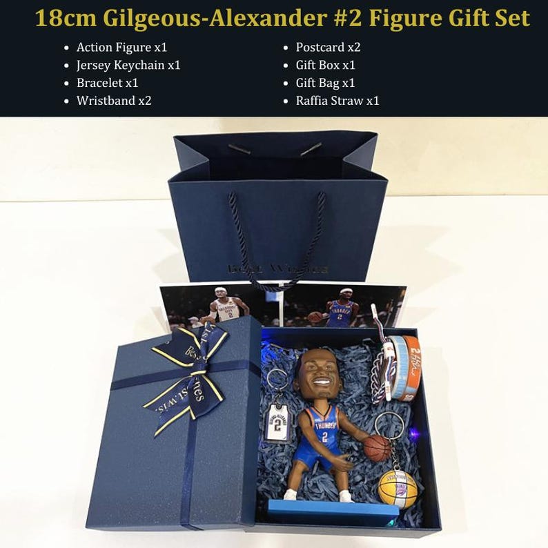 Shai Gilgeous-alexander Thunder NBA Bobblehead Christmas Gift • Iconic ...