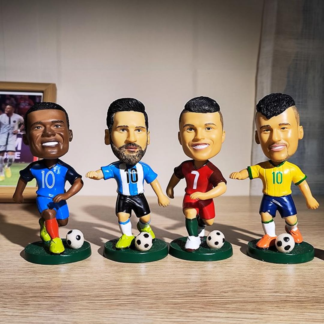 FIFA World Cup Soccer Bobblehead • Cristiano Ronaldo, Messi, Mbappé ...