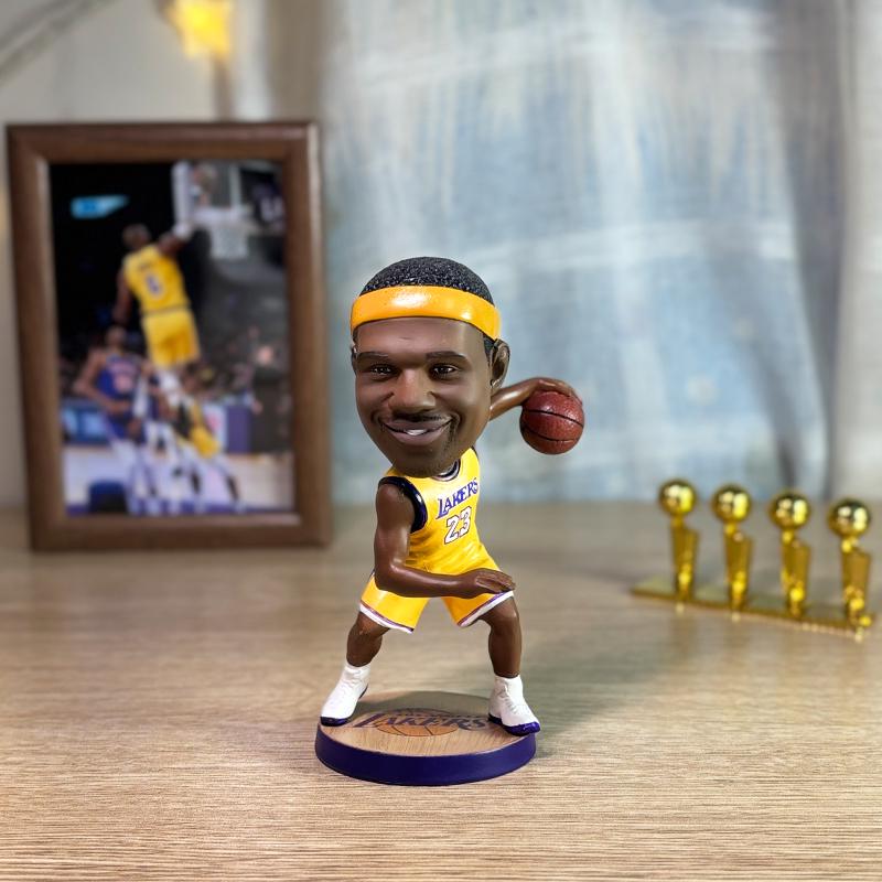 Lebron James Lakers NBA Bobblehead Christmas Gift • Iconic Shaking Head ...
