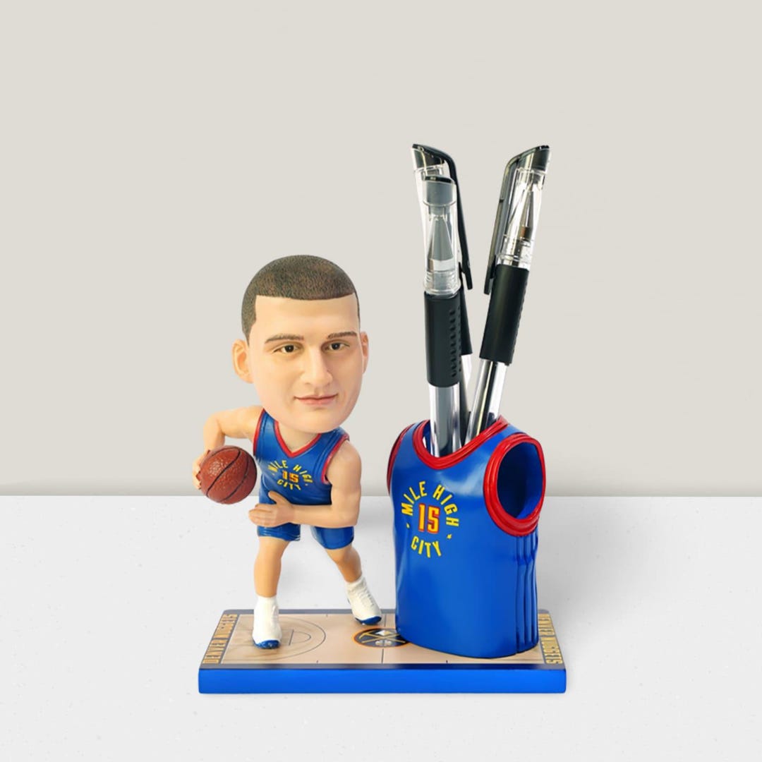 Nikola Jokic Nuggets NBA Pen Holder 13cm Christmas Gift • Iconic ...