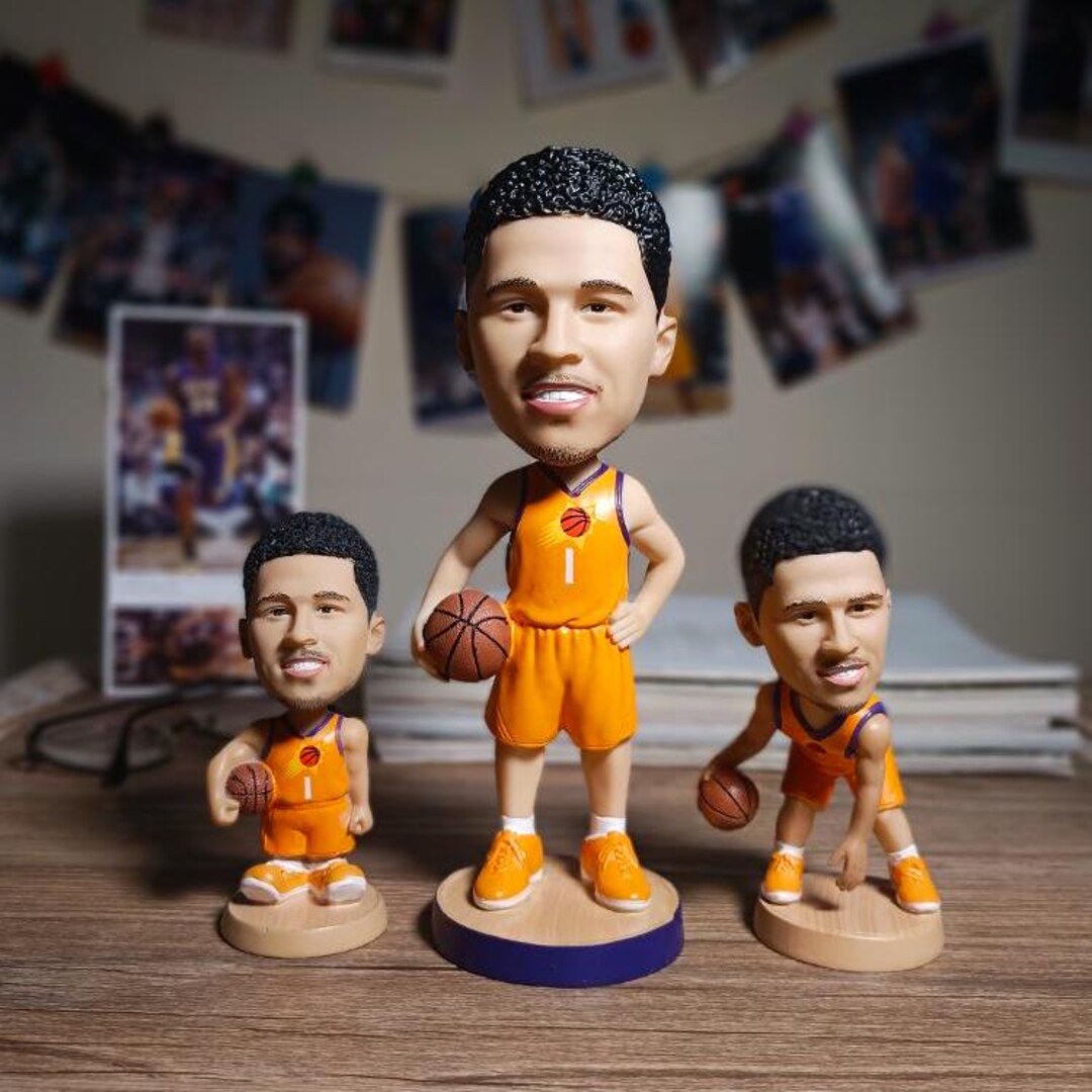 Devin Booker Phoenix Suns NBA Bobblehead – Shakeable Head, Premium ...