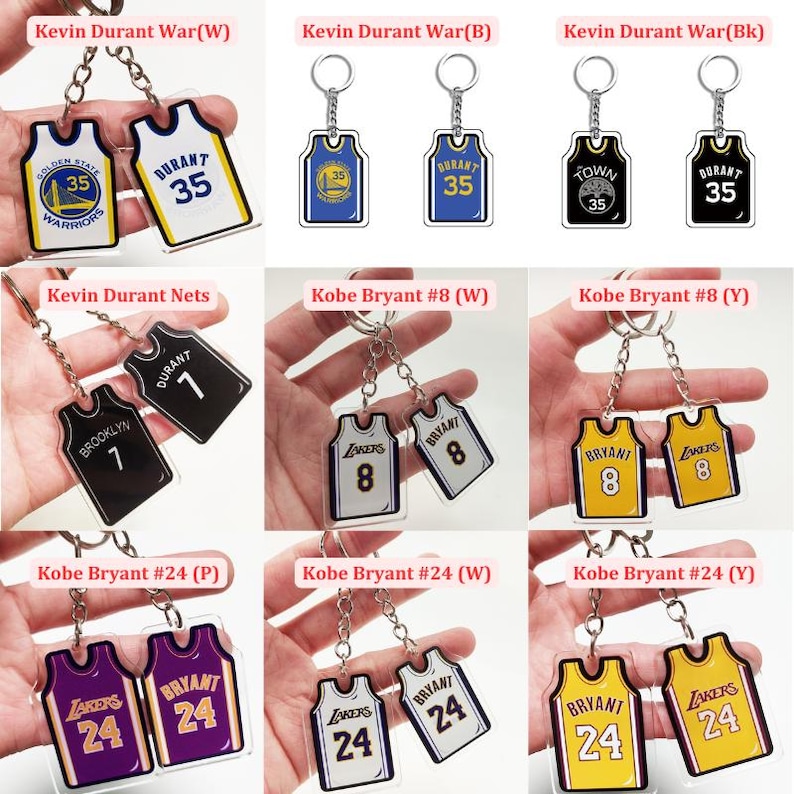 NBA Jersey Keychain • Iconic Basketball Fan Accessory • LBJ, Curry ...