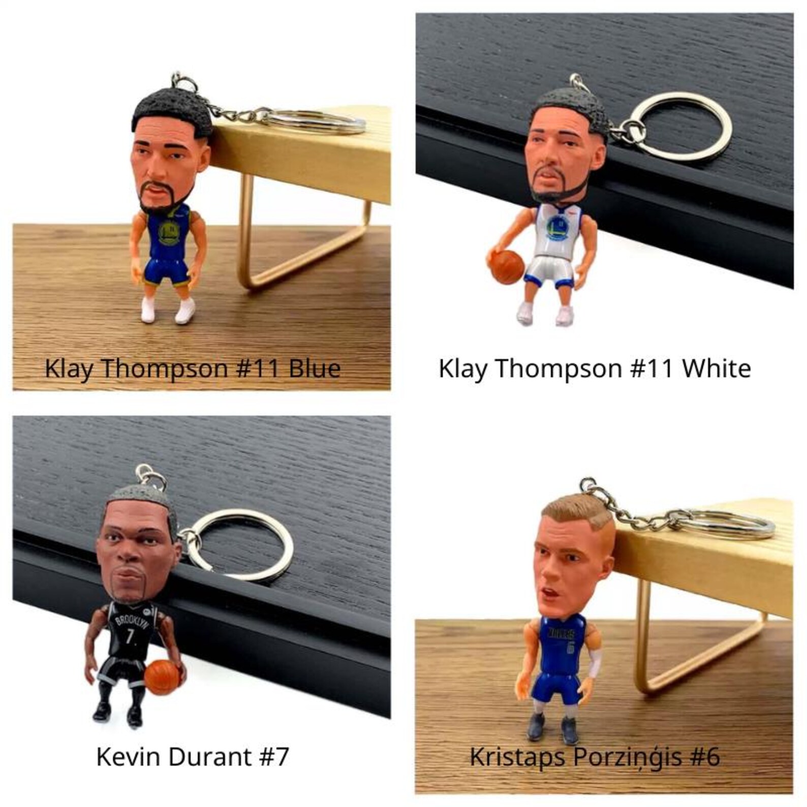 NBA Keychain • 3D Poseable 7cm Mini Figures • Lebron, Kobe, Curry ...