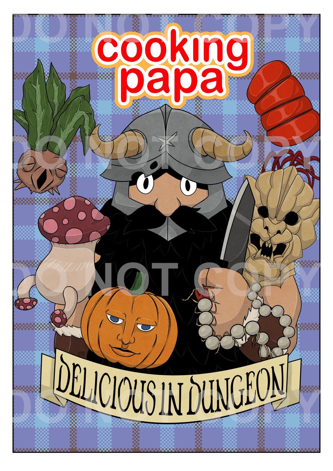 Cooking Papa Dungeon Meshi Senshi Poster 11x17 (delicious in Dungeon ...