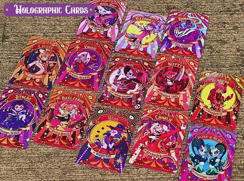 Tarjetas Holográficas De Hazbin Hotel/helluva Boss - Etsy