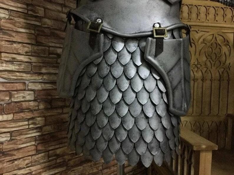 Steel Body Female Armor With Skirt Lady Costume Cuirass Half Body Armor ...