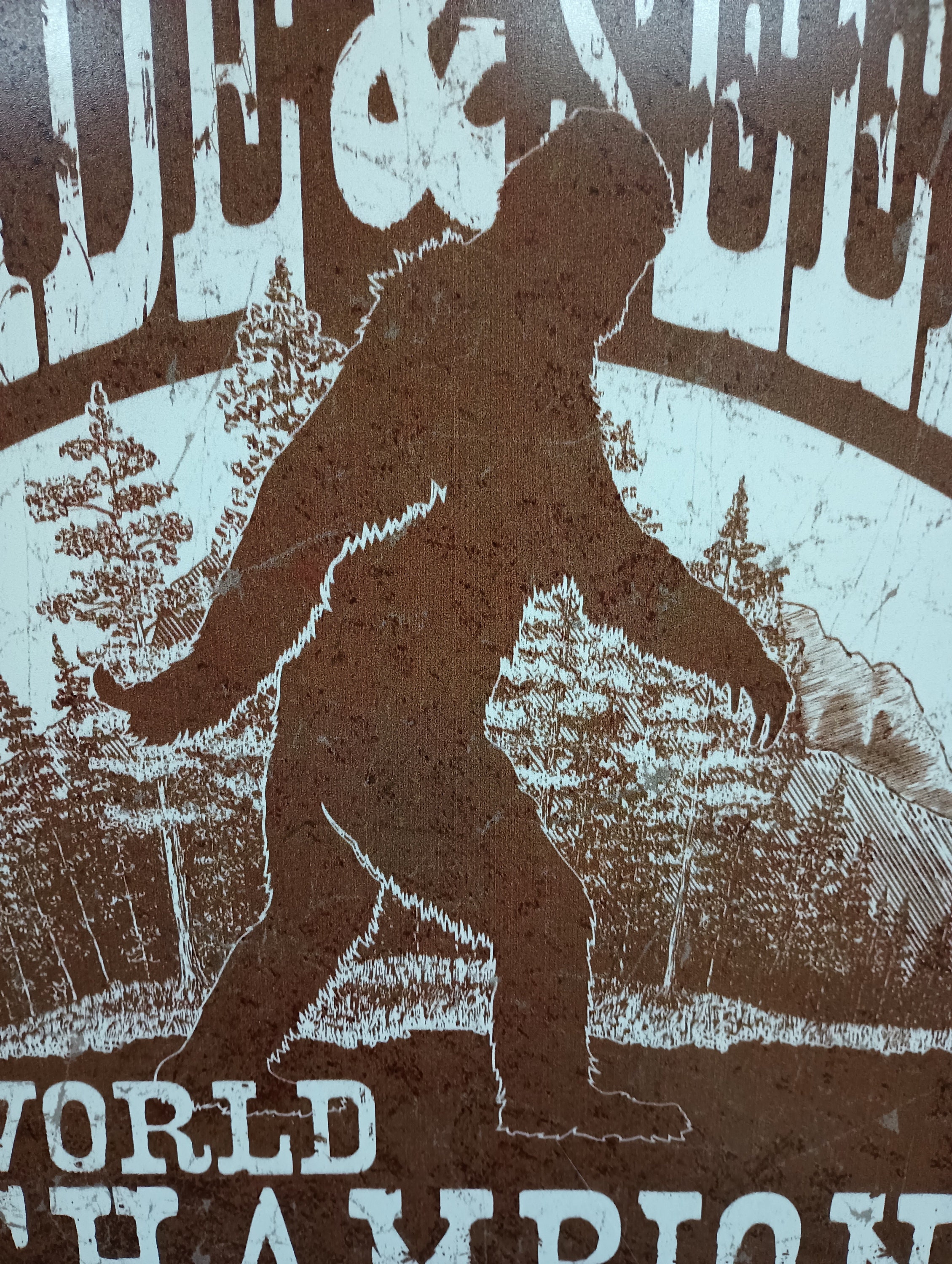Hide and Seek World Champion Sasquatch Sign Funny Bigfoot Gifts for ...