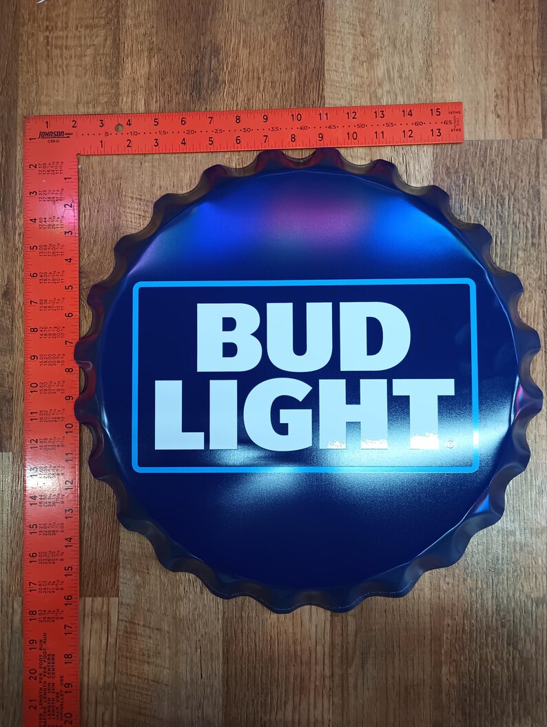 Bud Light Beer Sign Basement Bar Signage Anheuser Busch Beer Bartender ...