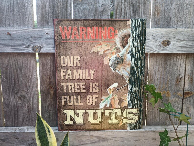 Funny Entryway Signs Welcome to the Nut House Housewarming Gifts for ...