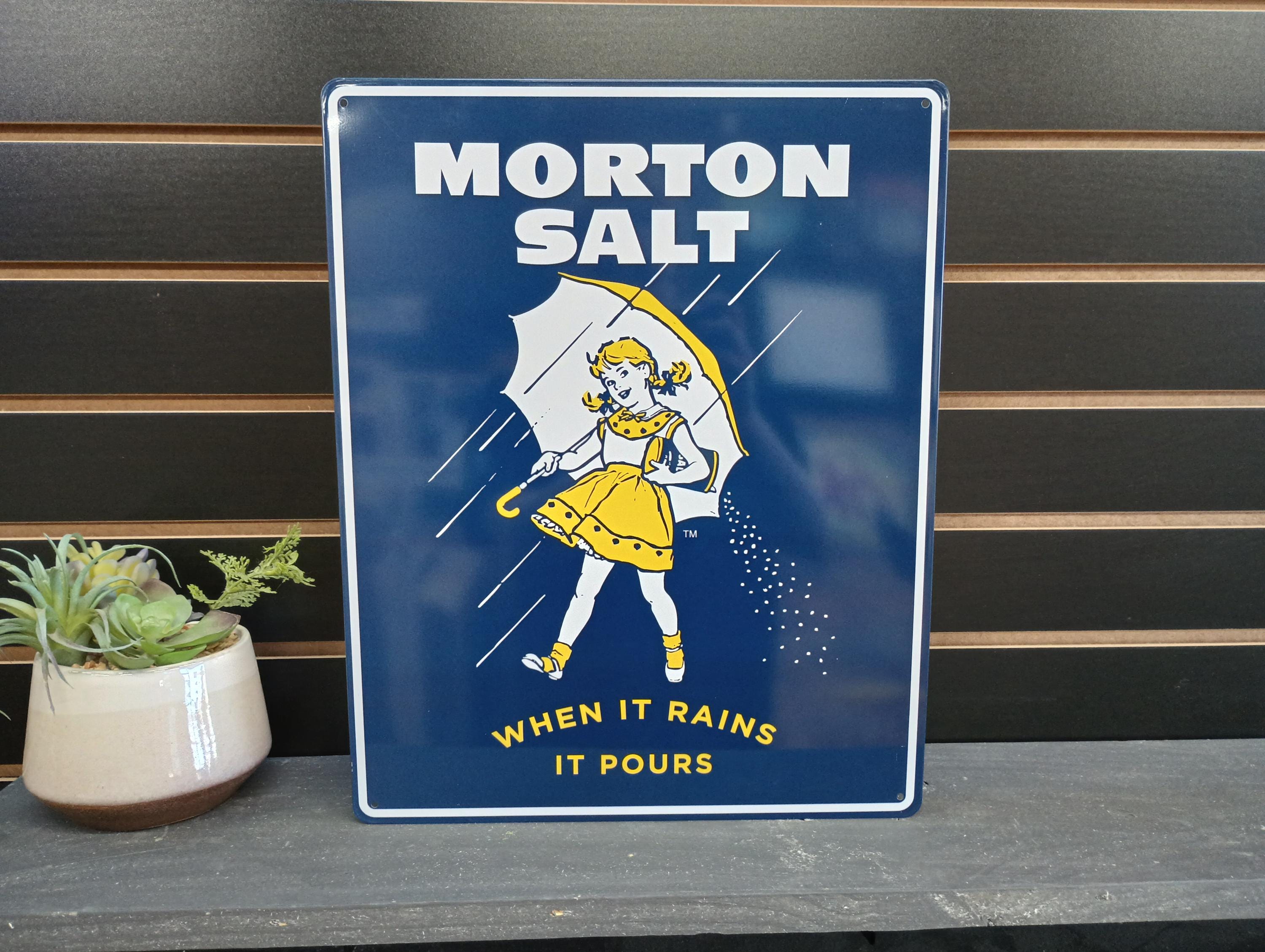 Morton Salt Sign Mortons Salt Signs Morton Salt Girl With Umbrella ...
