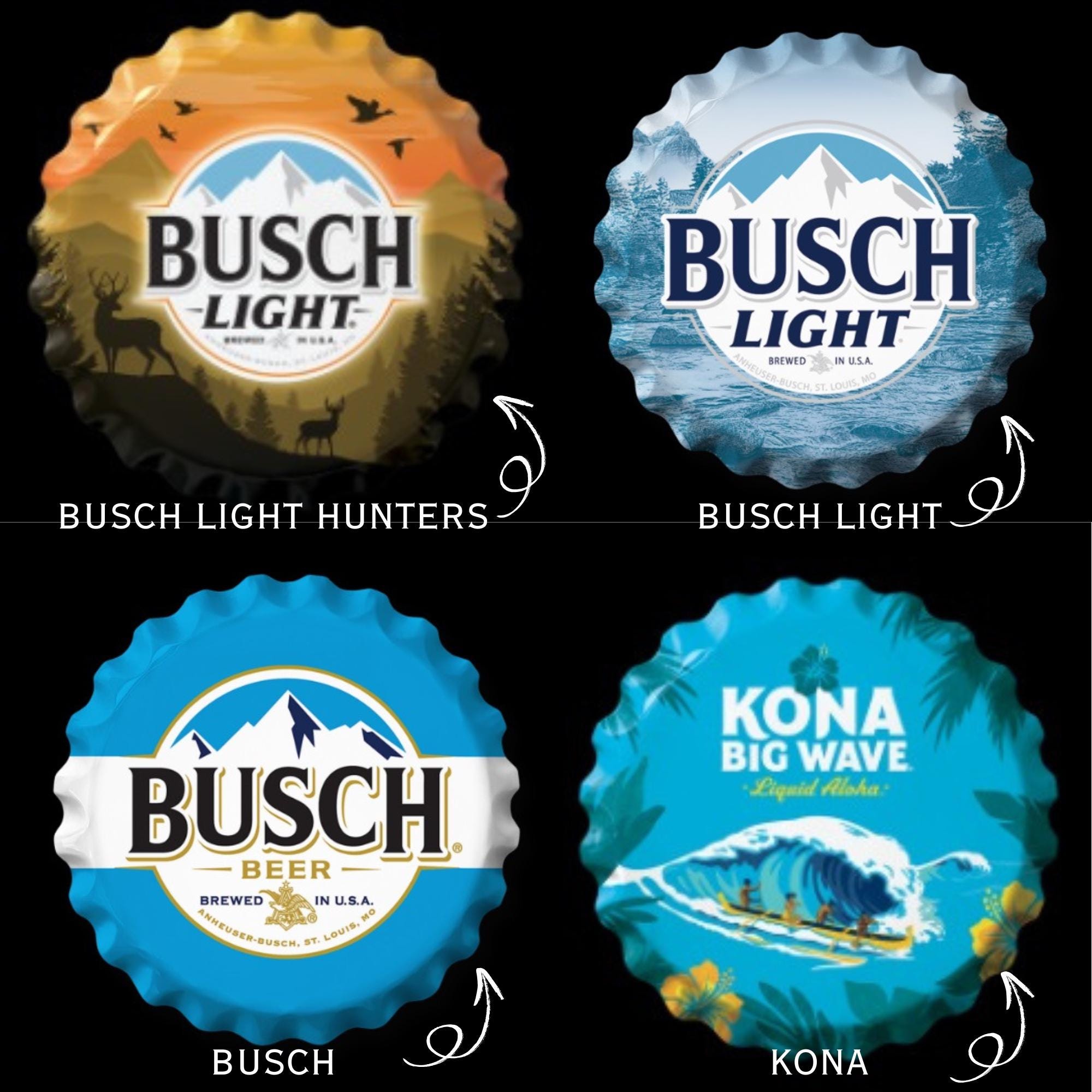 Wicked Antler Beer Bottle Cap Sign Basement Bar Decor Cabin Bar Signage ...