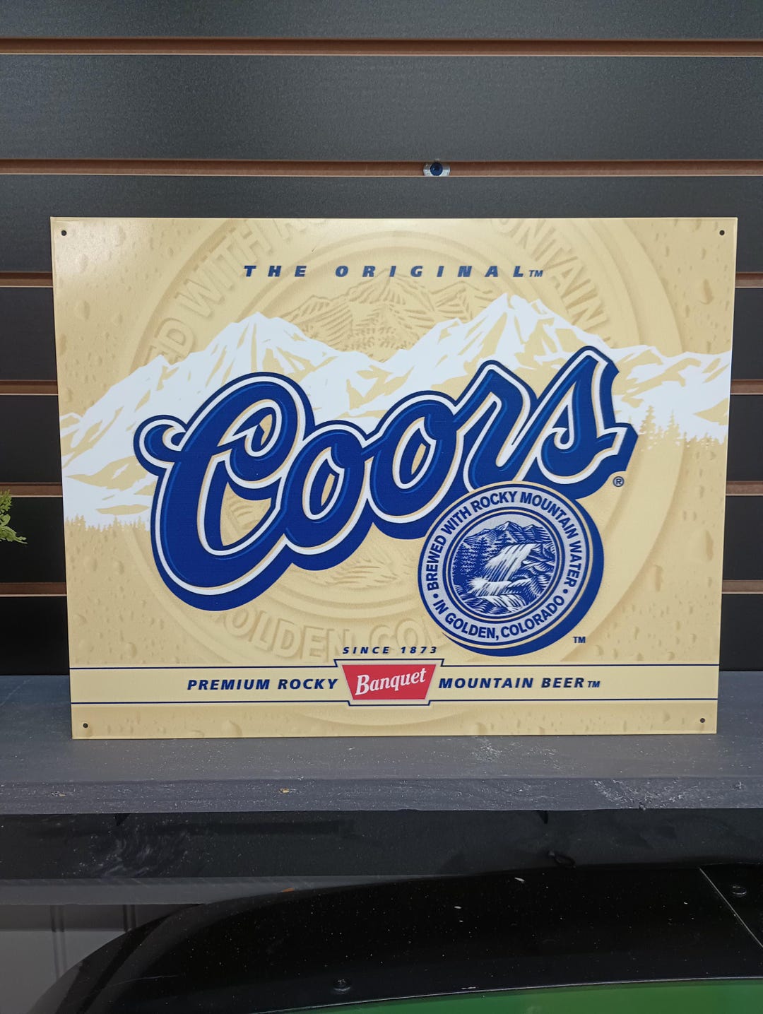 Coors Beer Label Sign Basement Bar Signage Coors Banquet Coors Light ...