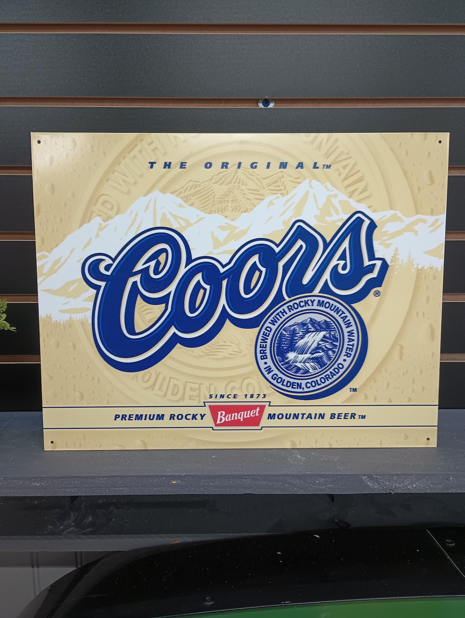 Coors Golden Beer Sign Basement Bar Signage Coors Banquet Coors Light ...