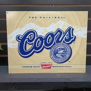 Coors Light Beer Sign Basement Bar Signage Coors Banquet Coors Light ...