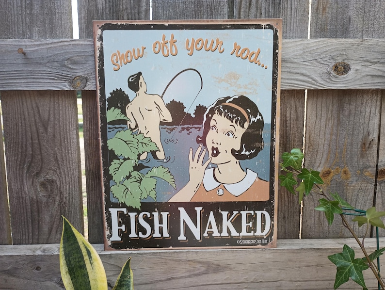 Fishing Signs Man Cave Wall Decor Fishing Gifts Funny Gift Husband ...