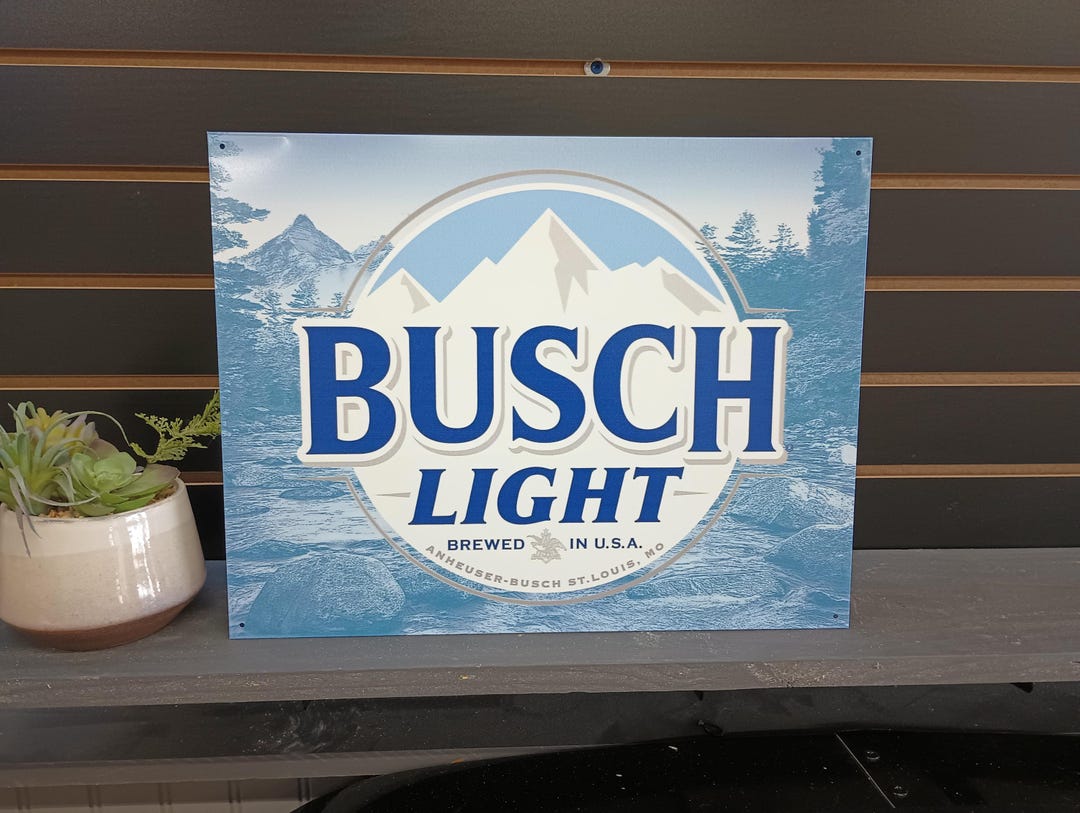 Busch Light Beer Sign Brewed for the Farmers Basement Bar Signage ...