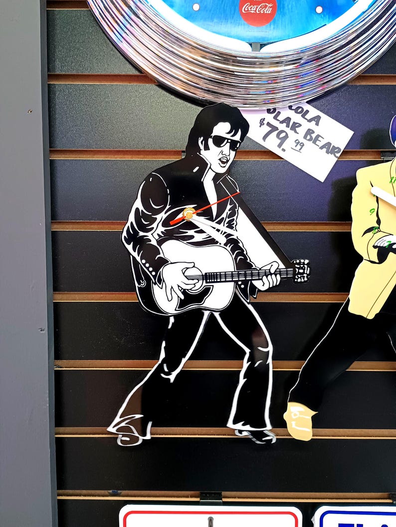 Elvis Pendulum Clock Elvis Presley Memorabilia Gifts for Elvis Fans ...